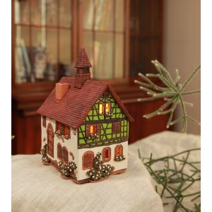 Candle house ceramic